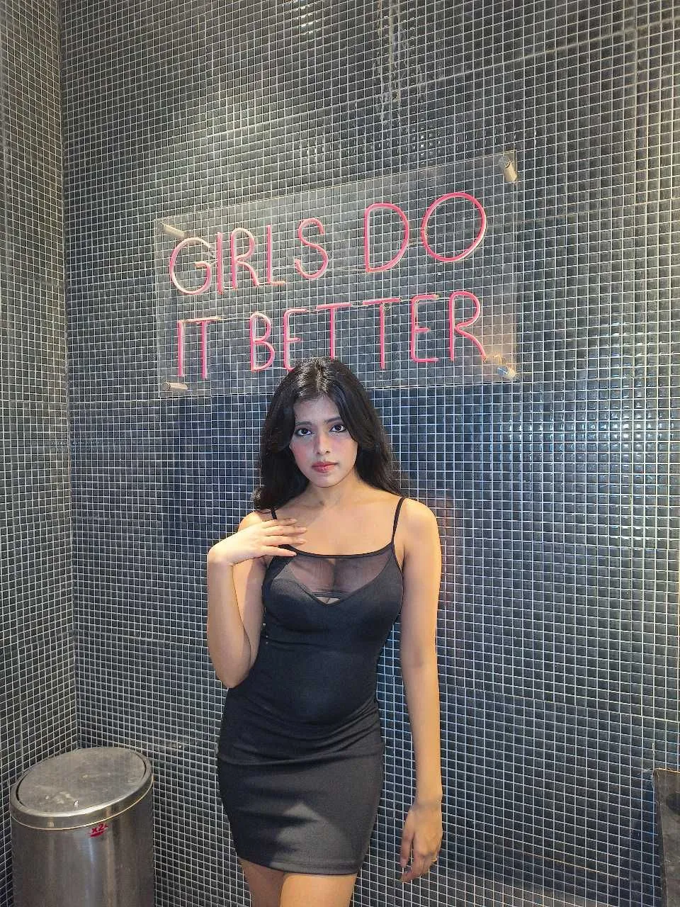 Mesh Panel Mini Bodycon Dress - newme