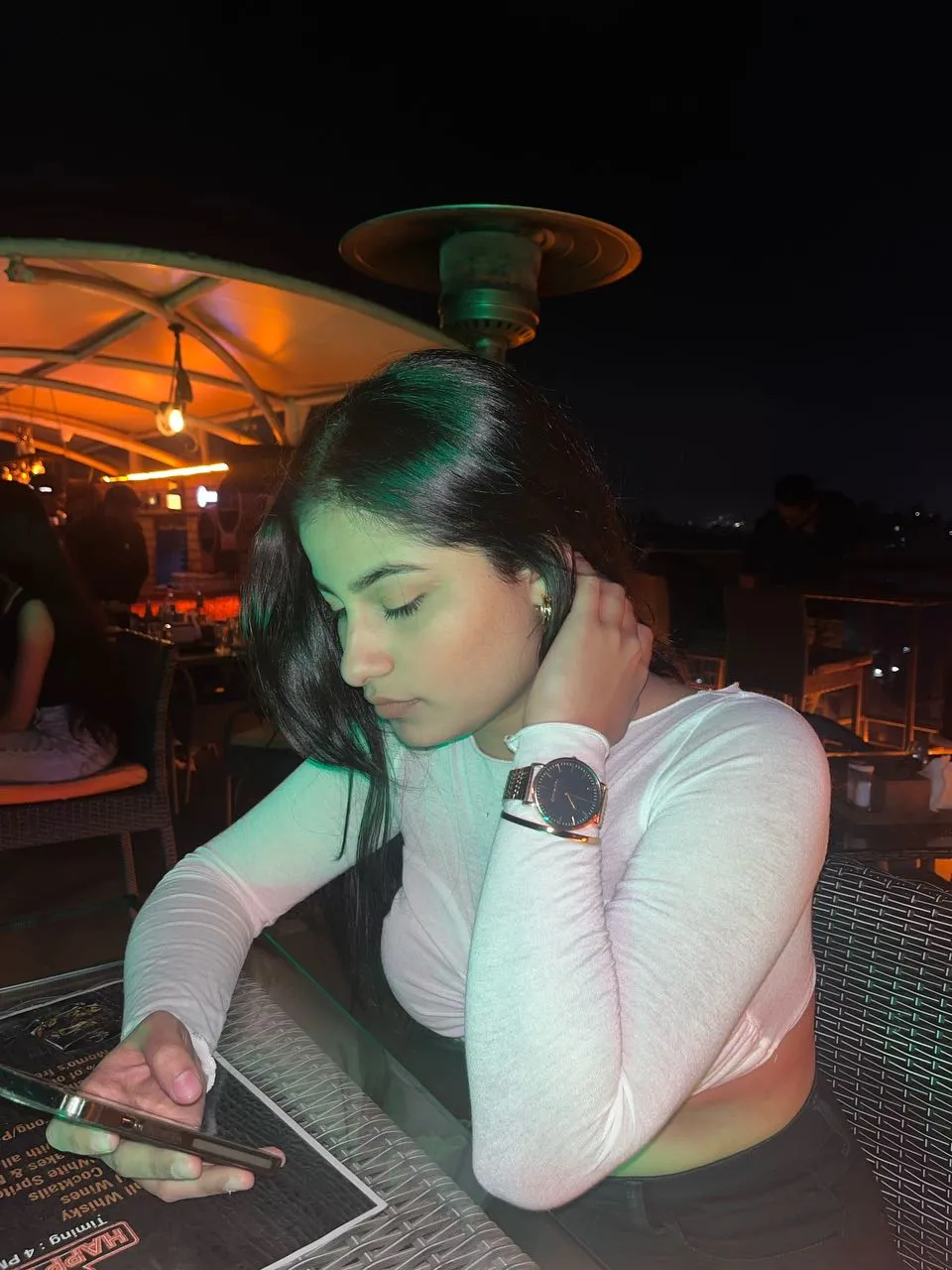 Solid Full Sleeve Mesh Top - newme