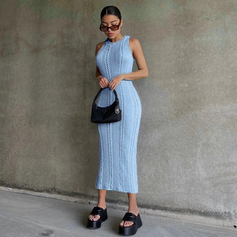Textured Bodycon Dress Newme