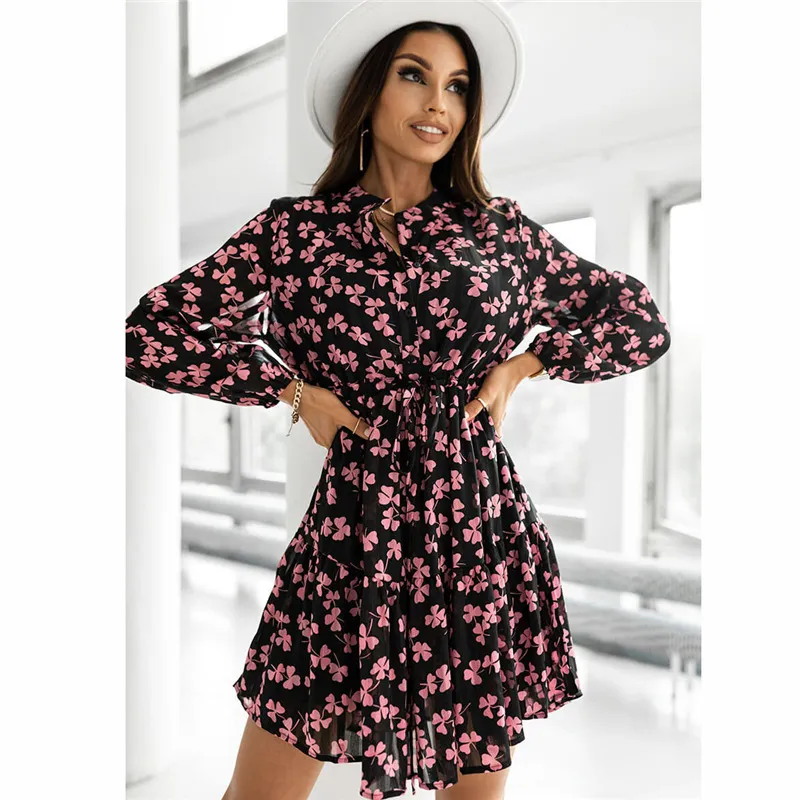 Collared Neck Dress - NEWME