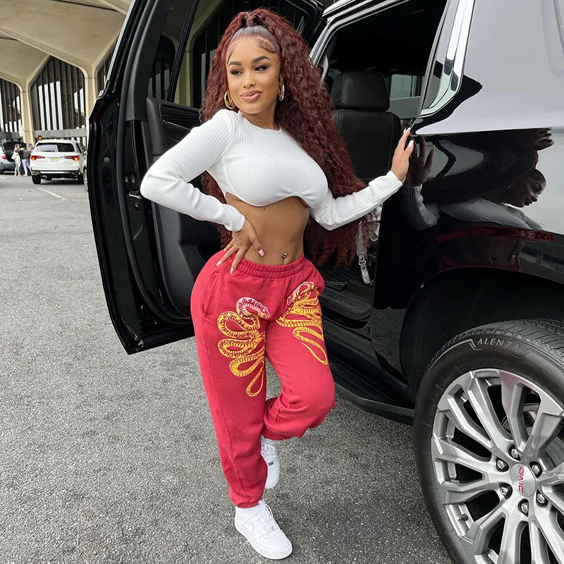 Printed Joggers - NEWME