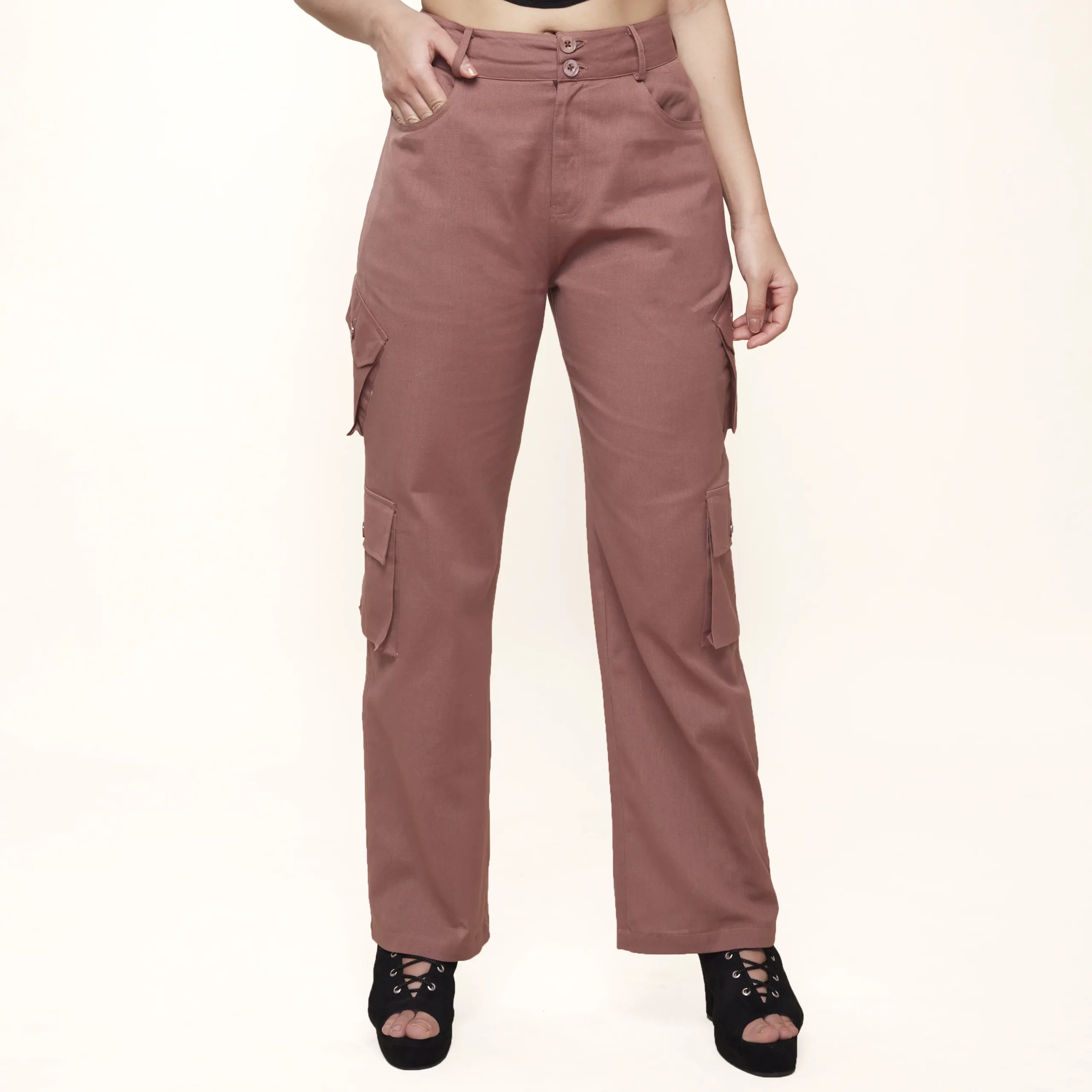 Multipocket Straight Fit Trousers - newme
