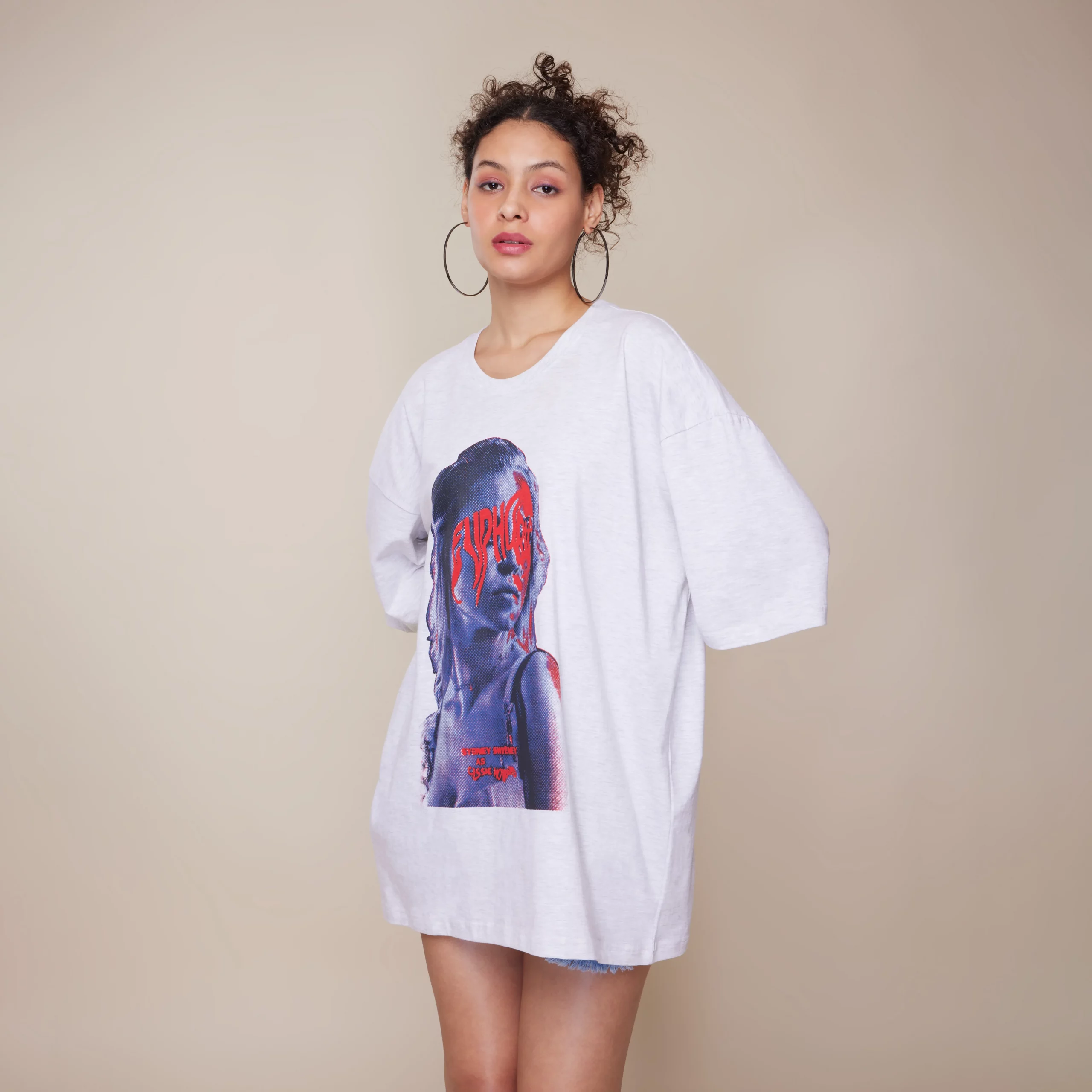 Graphic Printed Oversized Tshirt - newme