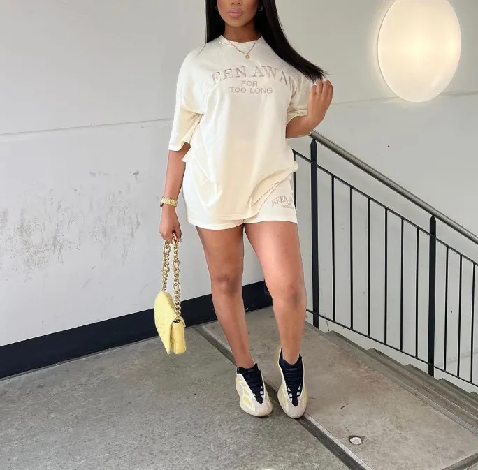 Solid Oversized Tshirt And Shorts Set - newme