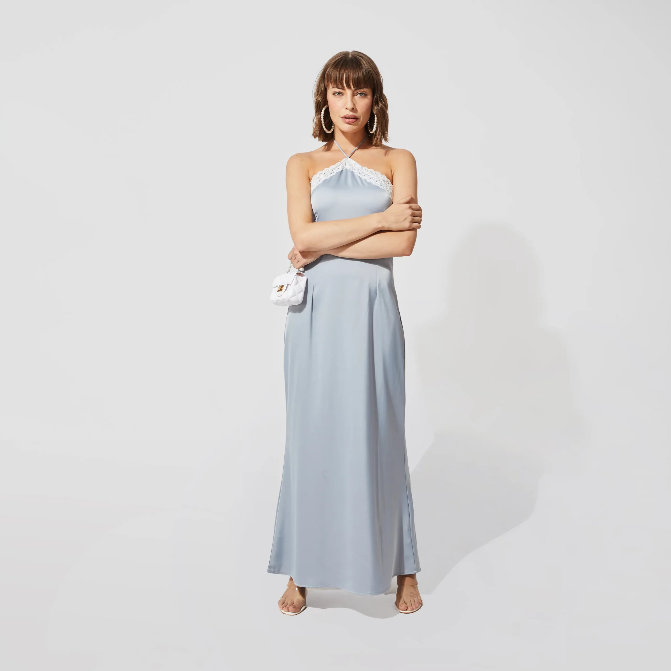 Kendell Jenner Inspired Halter Neck Maxi Dress - newme