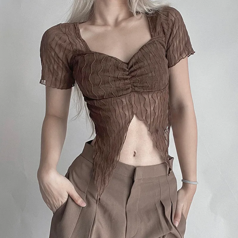 Self Pattern Front Open Top - NEWME