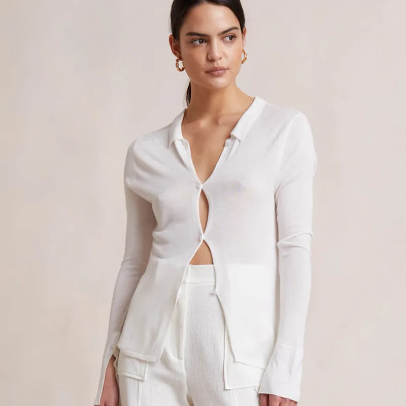 Solid Collared Top - NEWME