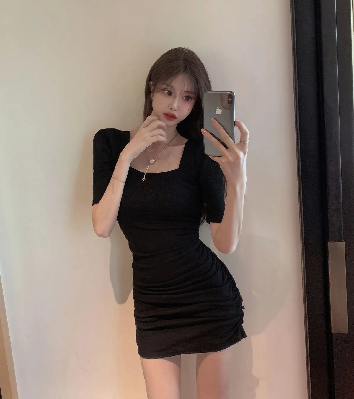 Solid Bodycon Micro Mini Dress - NEWME