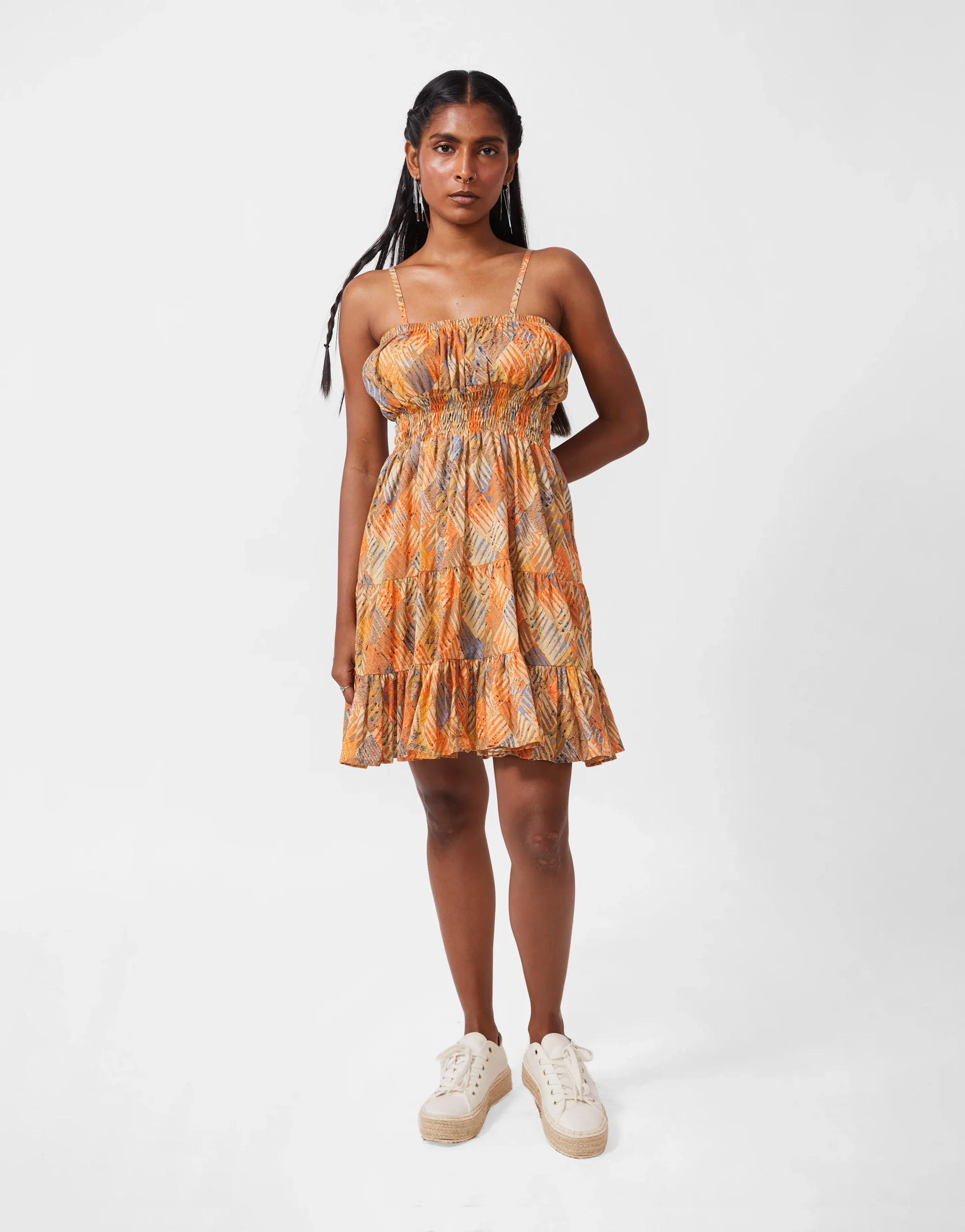 Ruffled Mini Dress - newme