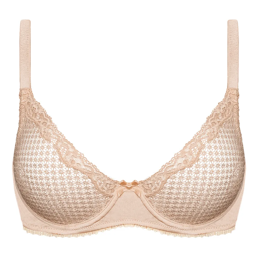 Semi Sheer Half Covered Bra - newme