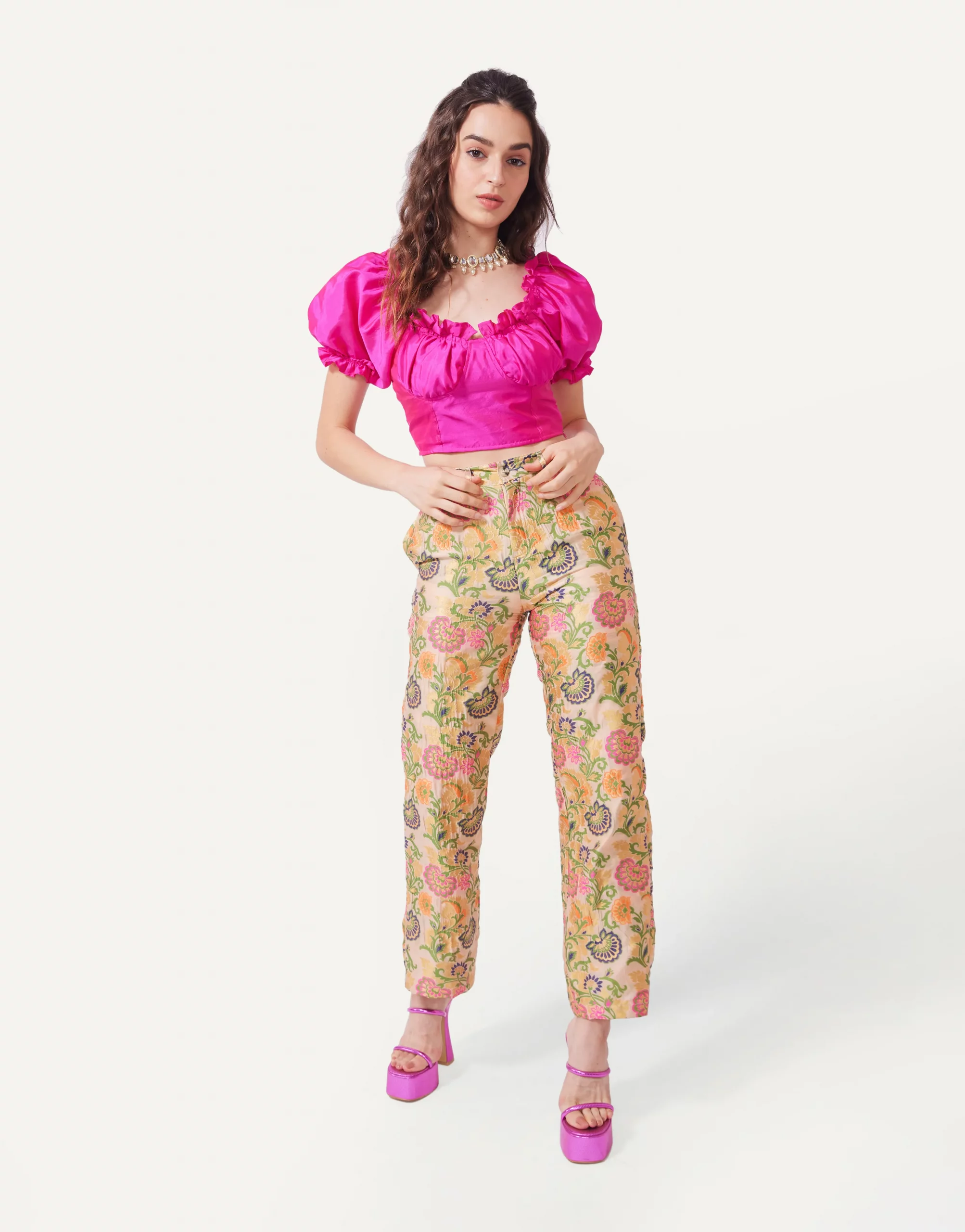 Festive Brocade Pants - NEWME