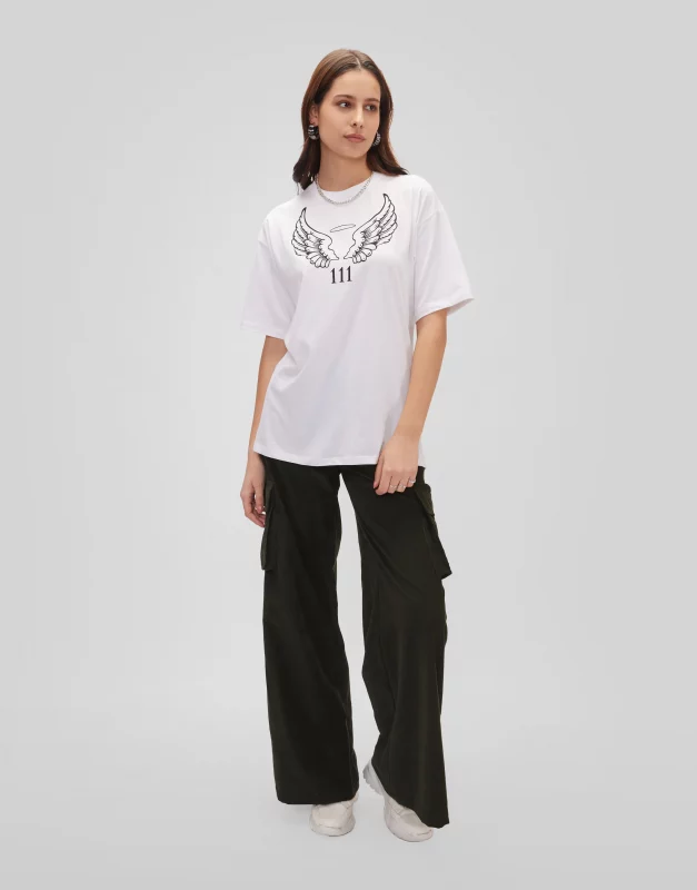 Black Wide Leg Pants With Cargo Pockets - NEWME