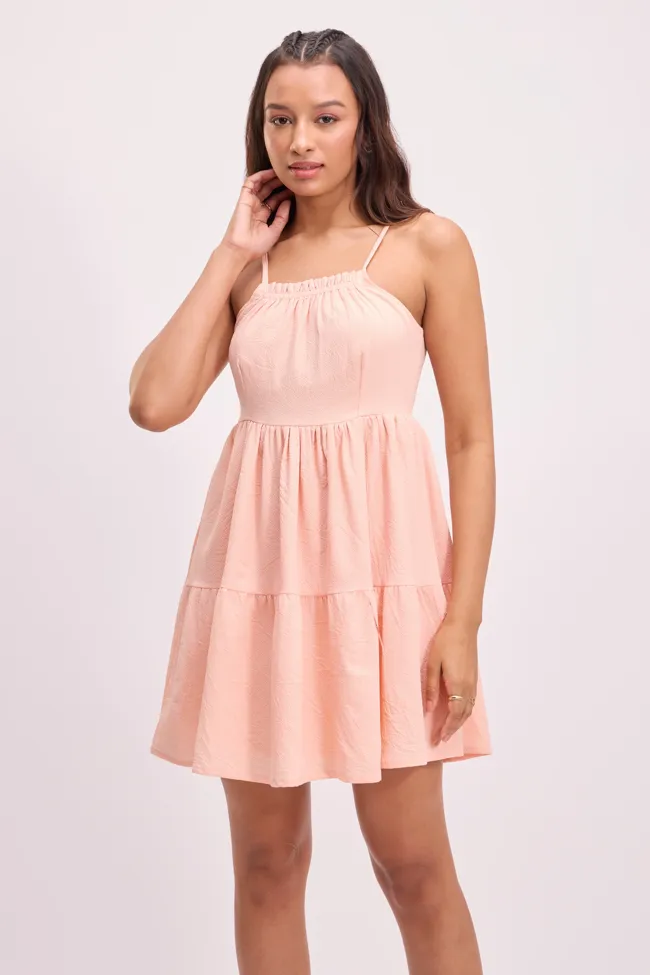 Light Pink Cami A-Line Dress - NEWME