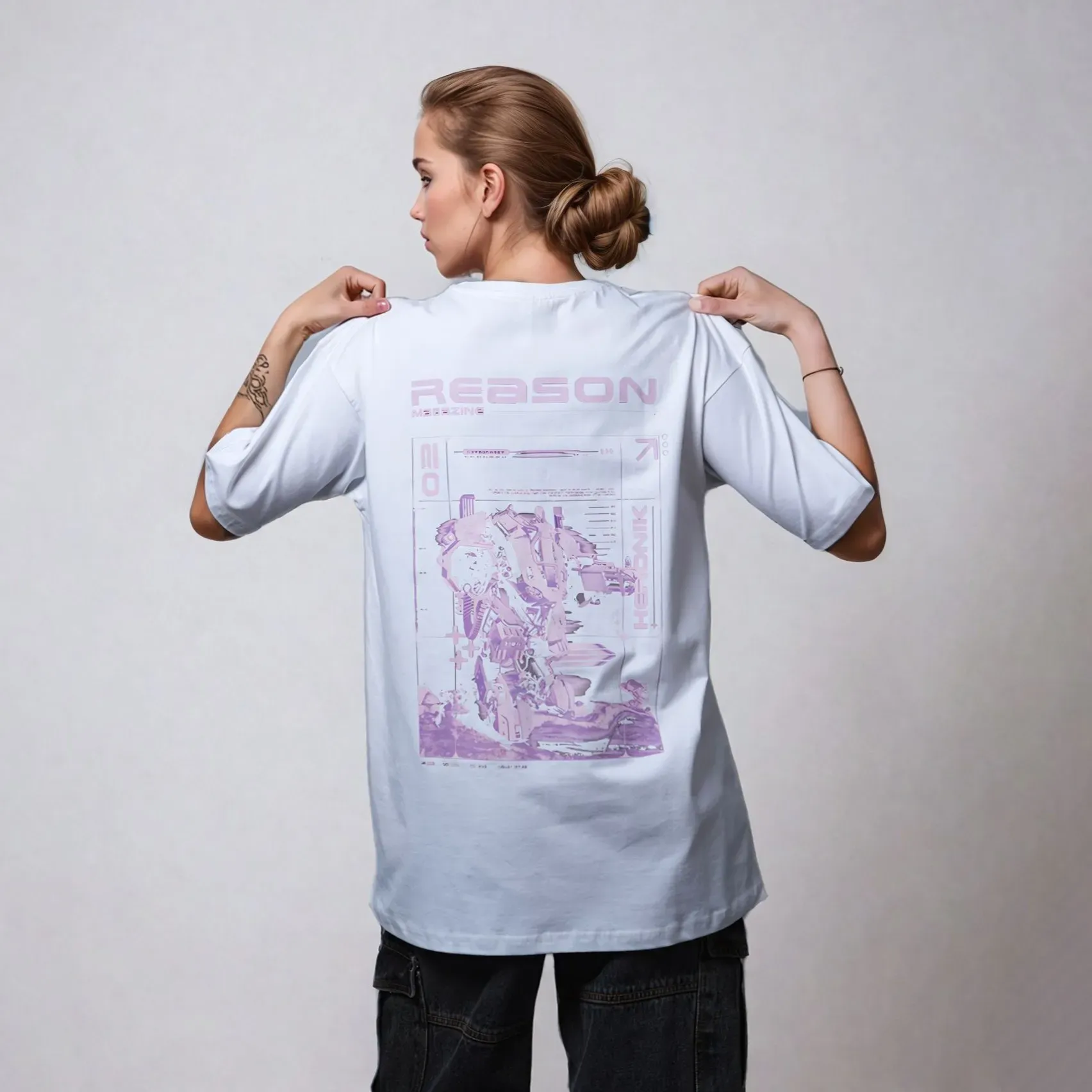 White Reason Graphic Tshirt - NEWME