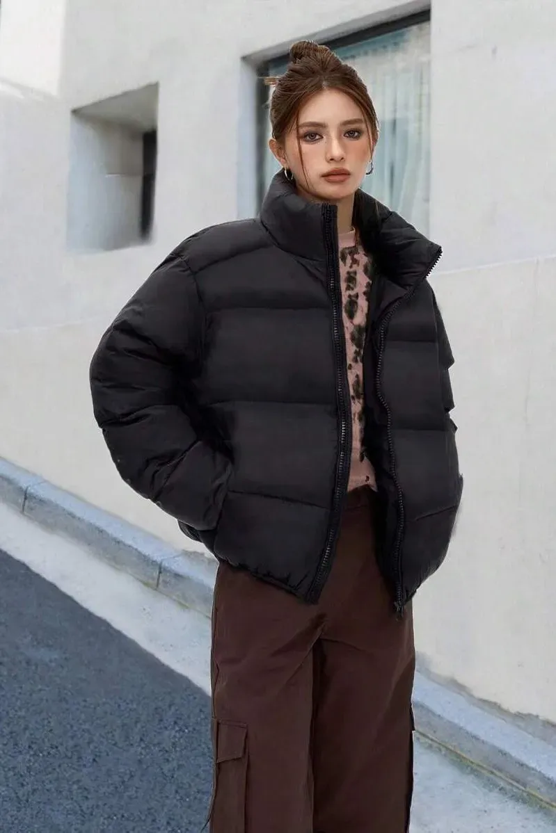 Black Puffer Jacket - NEWME