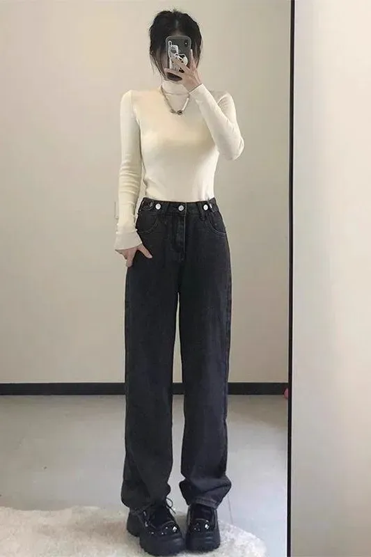 White Solid High Neck Top - NEWME