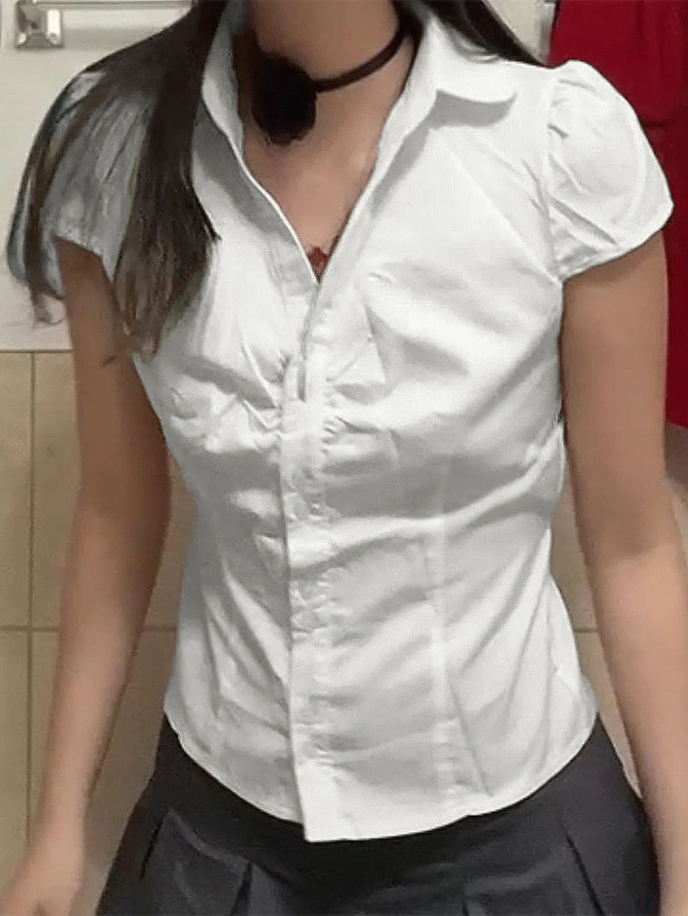 White Solid Shirt - NEWME