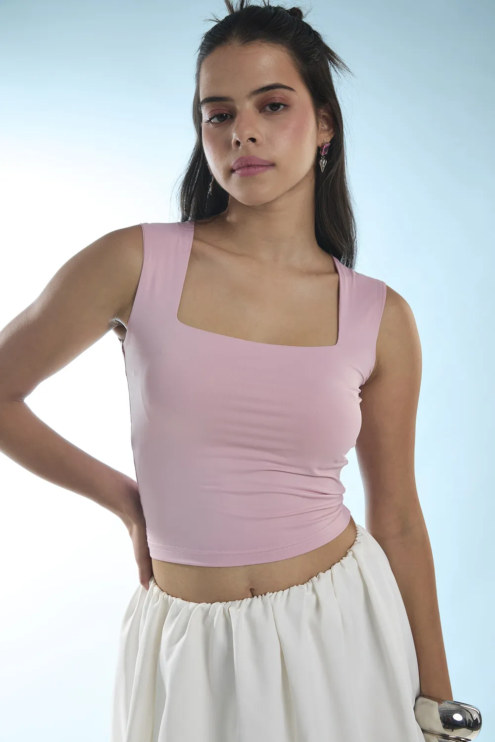 Polyamide Crop Tank Top - NEWME