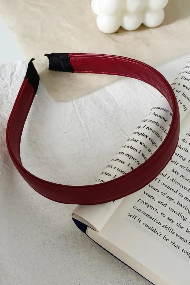Red Solid Hair Band - NEWME