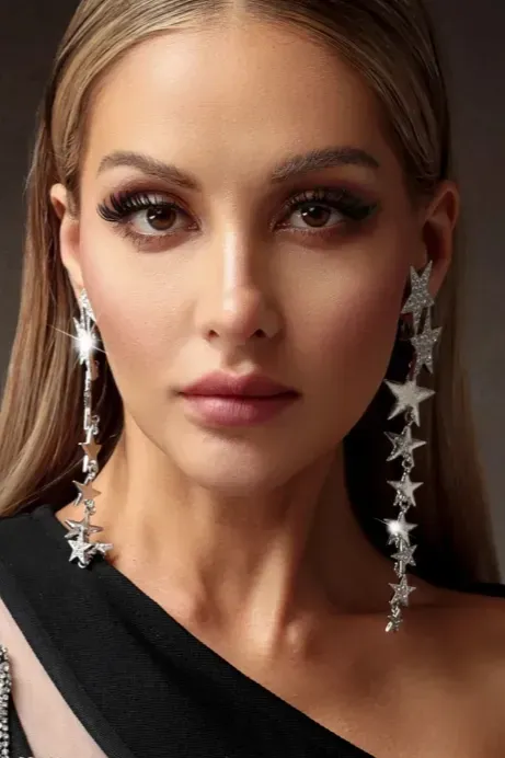 Silver Elegance Hanging Earrings - NEWME